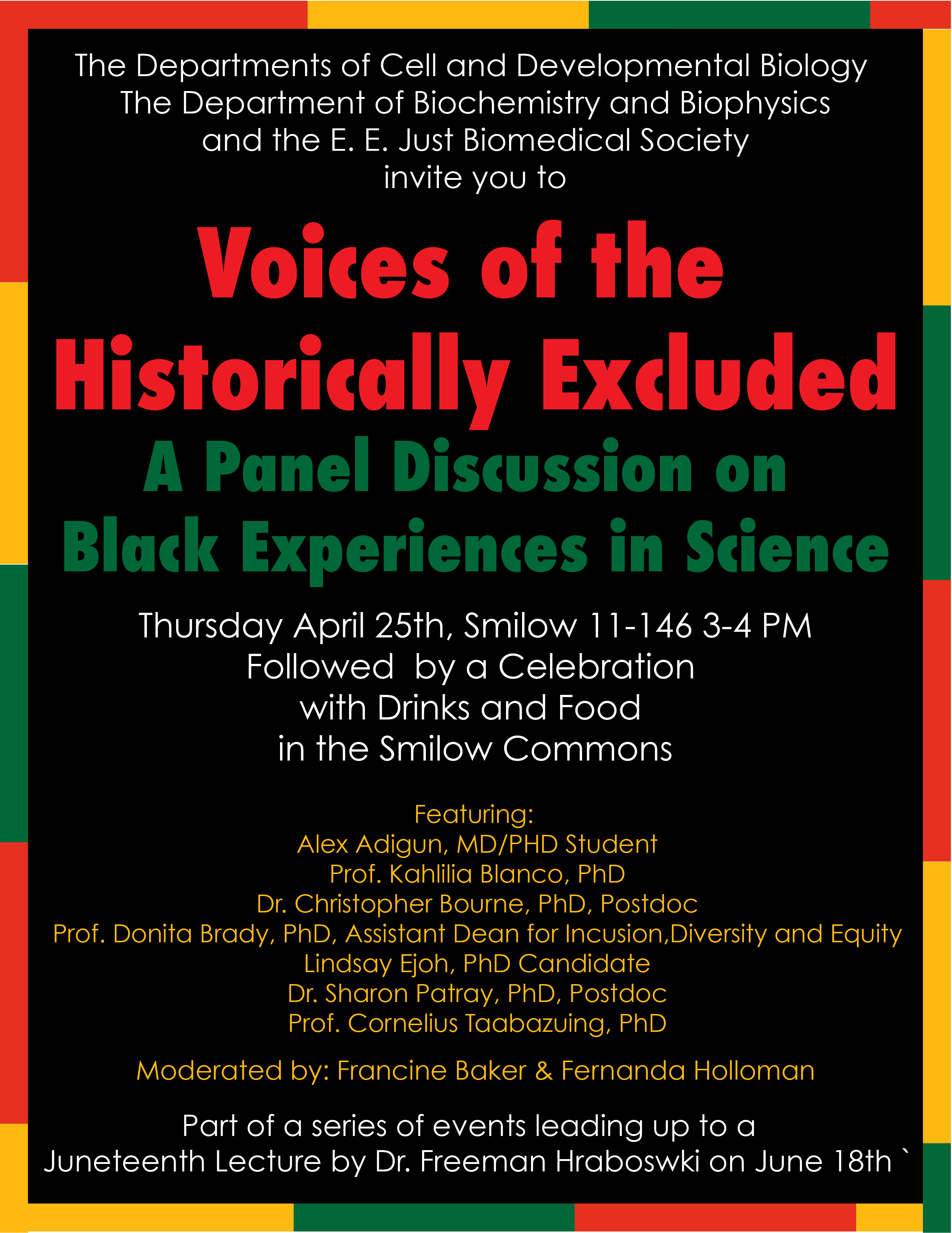 Voices of the Historically Excluded Panel Discussion — Presented by the ...