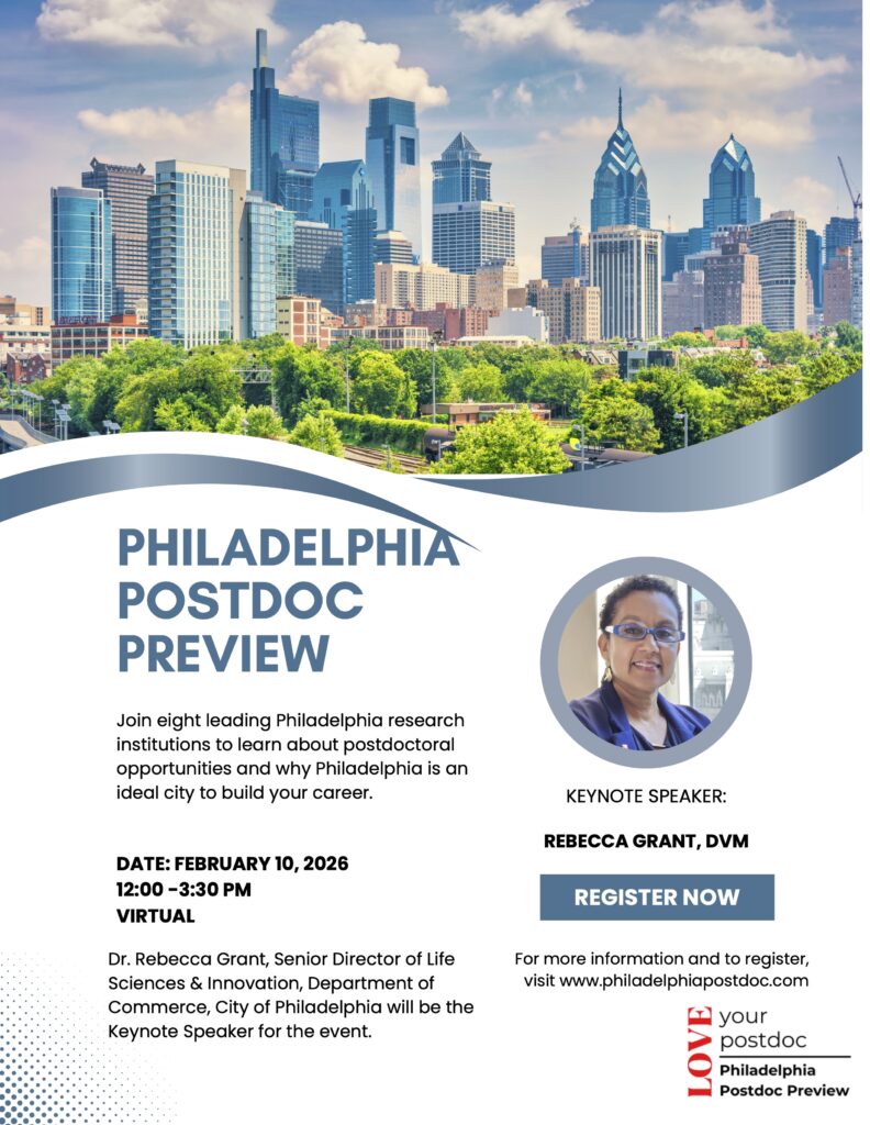Event: 2026 Philadelphia Postdoc Preview - Office of Postdoctoral Affairs